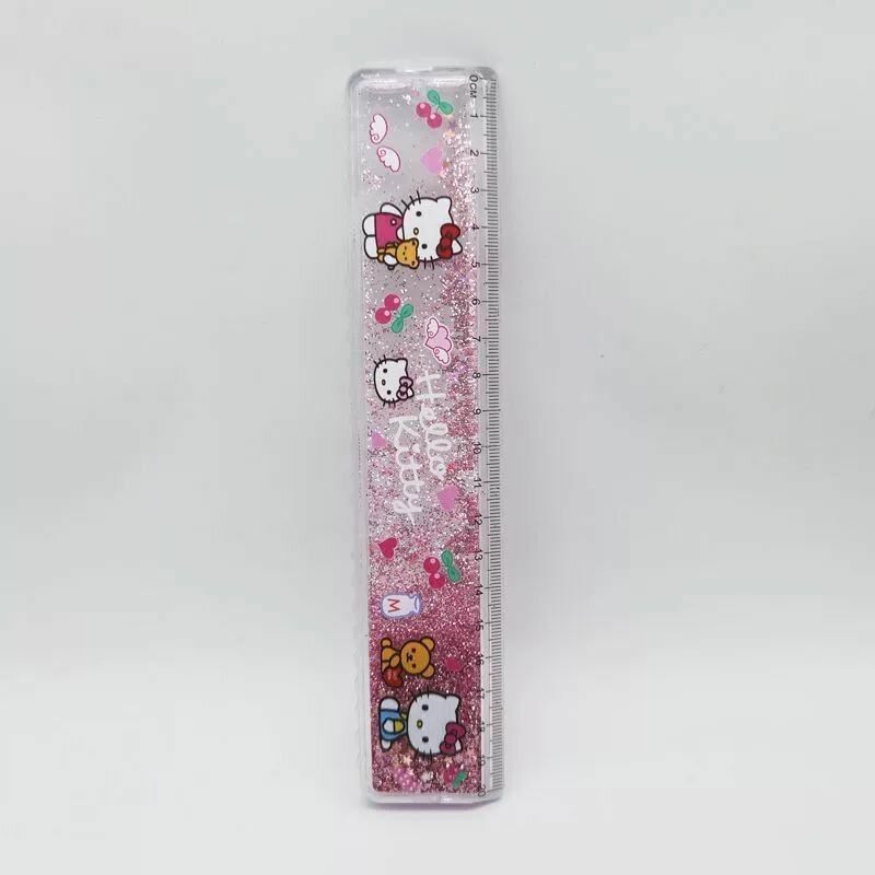 Линейка с блестками "Kuromi "20 см .