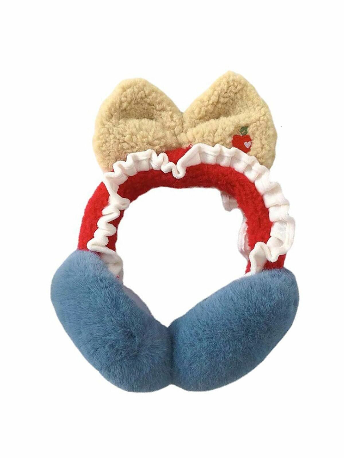 Наушники меховые, Деревянные наушники earmuffs_синий