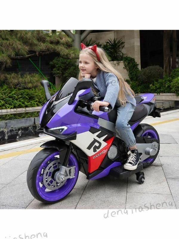 Детский электромотоцикл Яркий райдер (для 3-18 лет)Электрический мотоцикл с музыкой и подсветкойРазмер 135*55*80см1