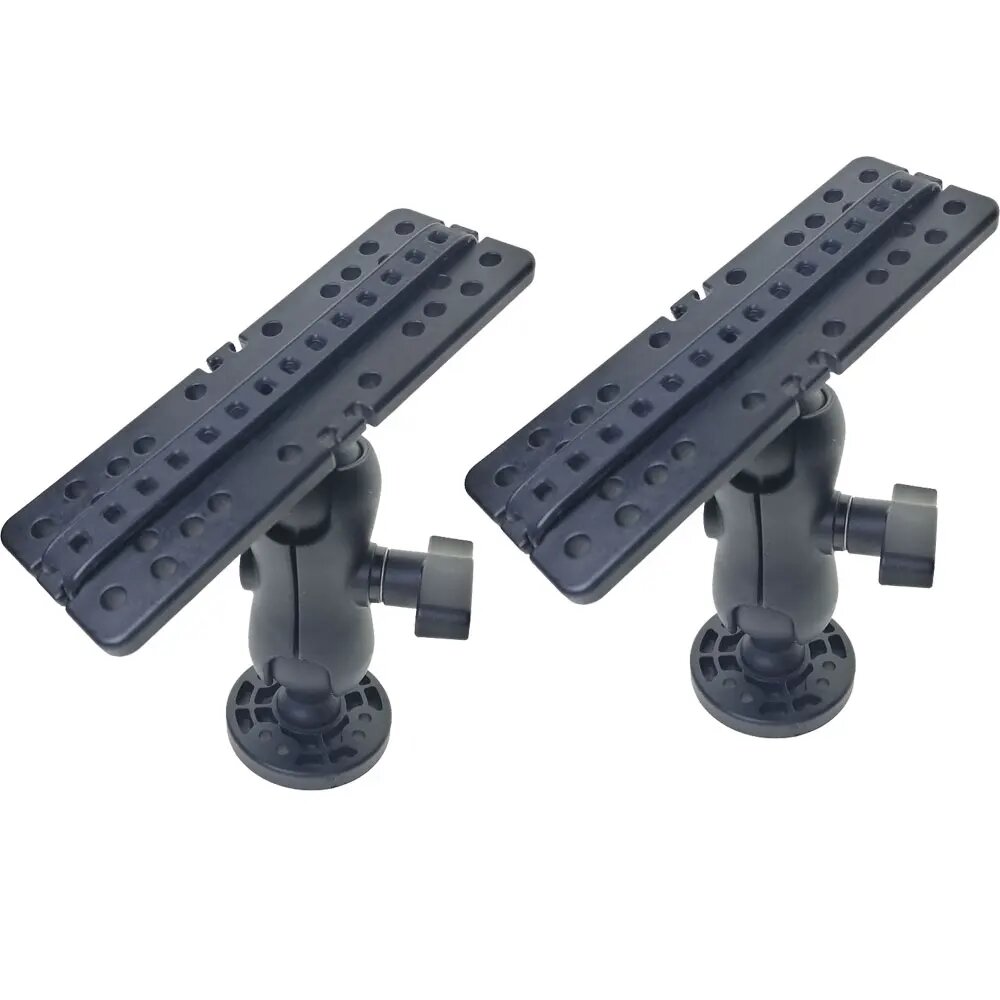 1/2 шт. Вращающееся крепление для электронного эхолота на каяк, лодку, байдарку, Черный, 2 Pieces