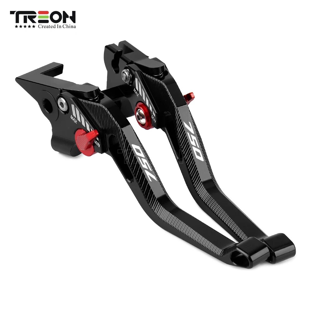 Регулируемые рычаги тормоза и сцепления, черные, Suzuki GSXR-750 2006-2021