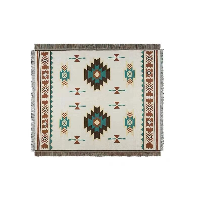 Плед для пикника в стиле бохо, ретро-коврик для кемпинга, машинная стирка, этнический стиль, плед-мат для пикника, плед