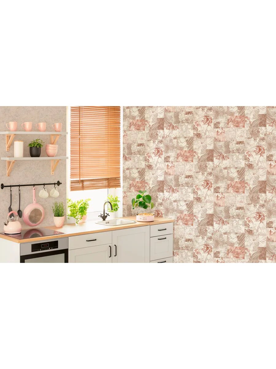 Виниловые моющиеся обои на бумажной основе для кухни, влагостойкие,