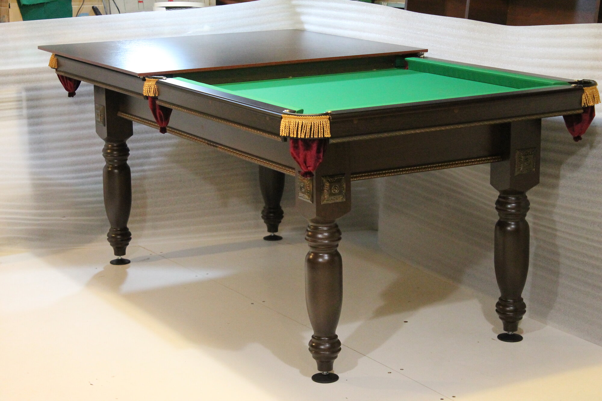 Бильярдный стол "Ферзь" Бигль 7 футов, с крышкой-столешницей