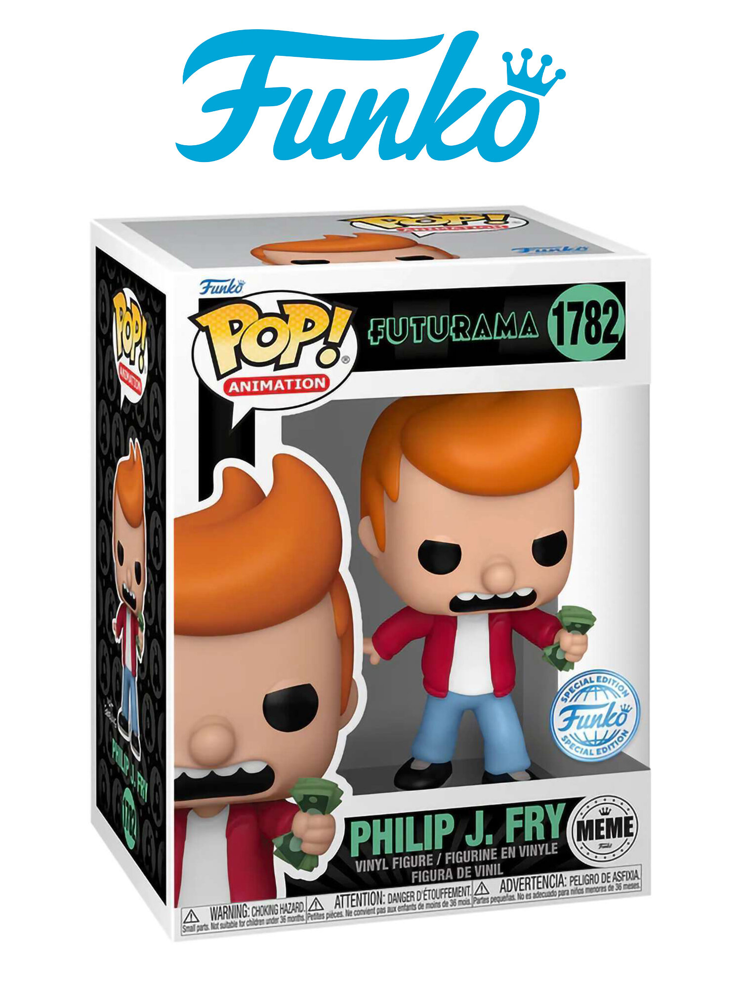 Фигурка Funko Pop Philip J. Fry 1782 Futurama Филипп Джей Фрай из мультика Футурама