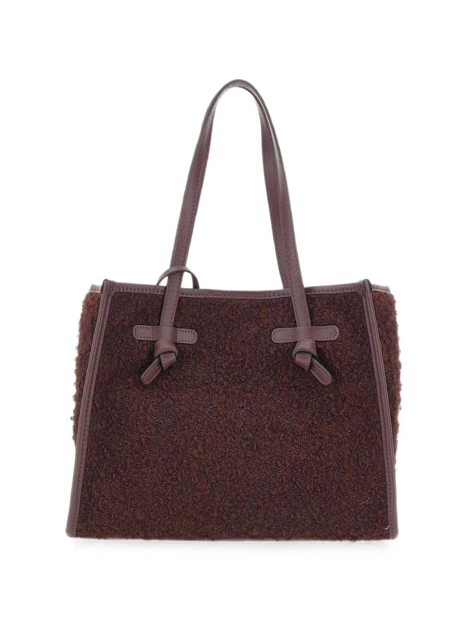 Сумка  Marcella bouclé-effect tote bag, коричневый — фото 1