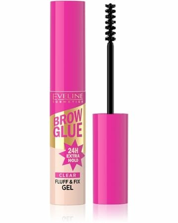 Гель для бровей Eveline Cosmetics Brow Glue Fluff & Fix Gel, transparent, 6 мл
