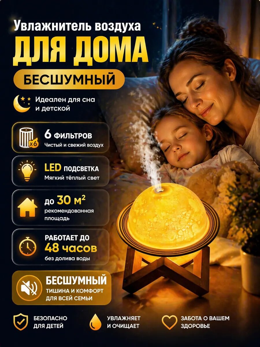 Увлажнитель воздуха для дома бесшумный