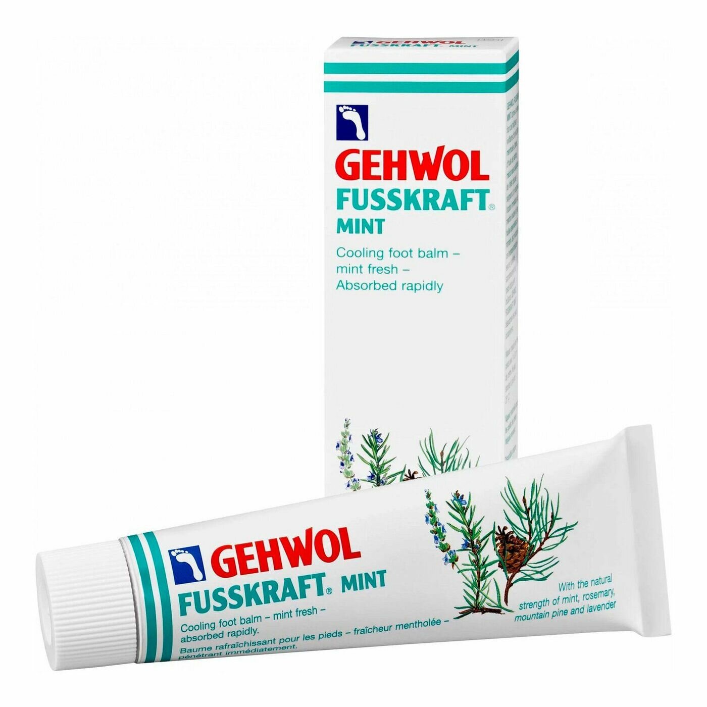 Gehwol Fusskraft Mint - Мятный охлаждающий бальзам 125 мл