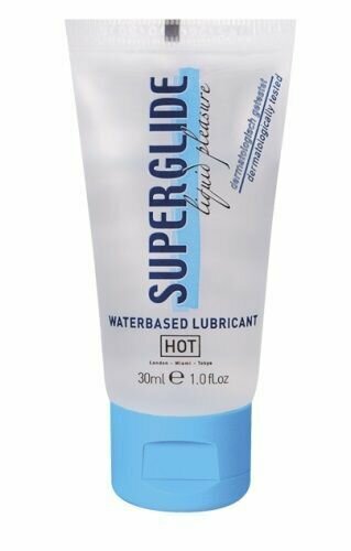 Гель-смазка на водной основе для чувствительной кожи Superglide - 30 мл, Hot, Великобритания