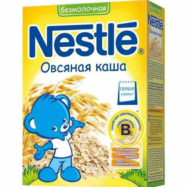 Детская каша овсяная безмолочная Nestle — купить в интернет-магазине по ...