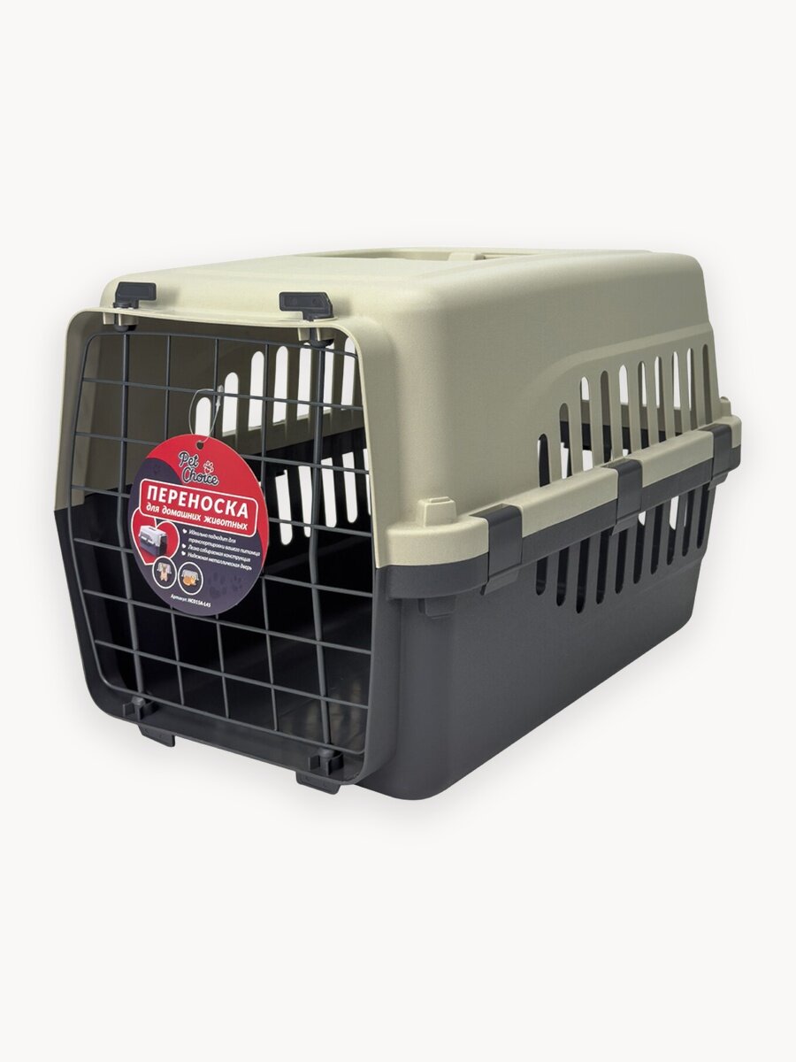 Переноска пластиковая для кошек и собак мелких пород до 5 кг, Pet Choice, 45х30х29 см
