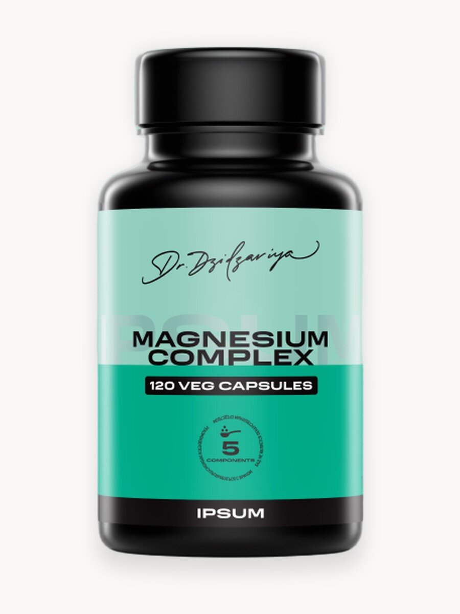 Магниевый комплекс 4 в 1 IPSUM магний цитрат, малат, таурат + В6 120 капсул