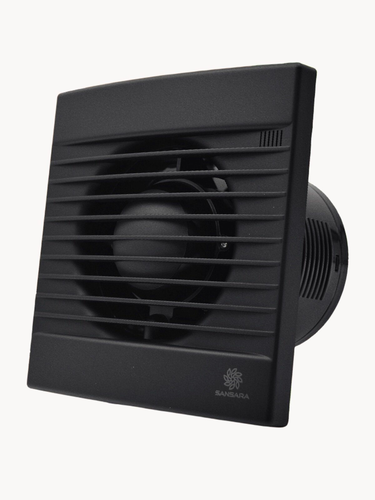 Накладной, вытяжной вентилятор, с обратным клапаном Sansara Light Matt Black 100мм