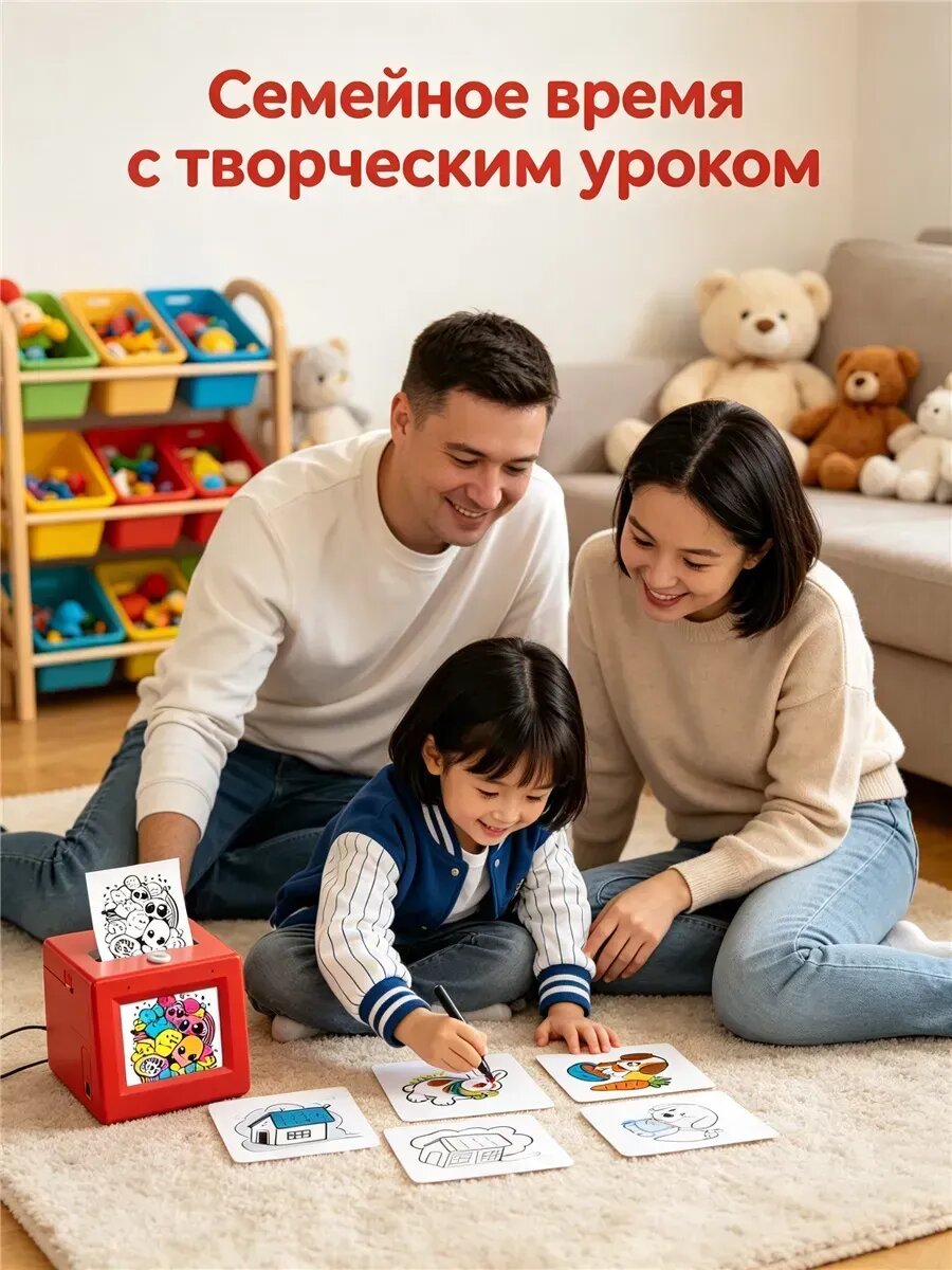 Мини принтер AI беспроводной портативный для телефона