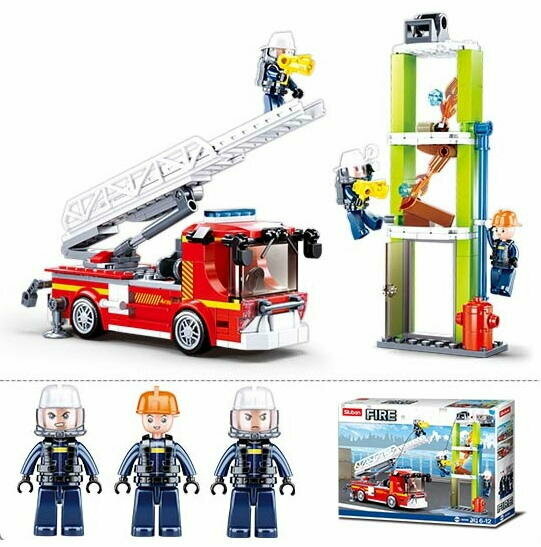 Sluban Конструктор Огонь Пожарная машина 343 детали M38-B0966 с 6 лет