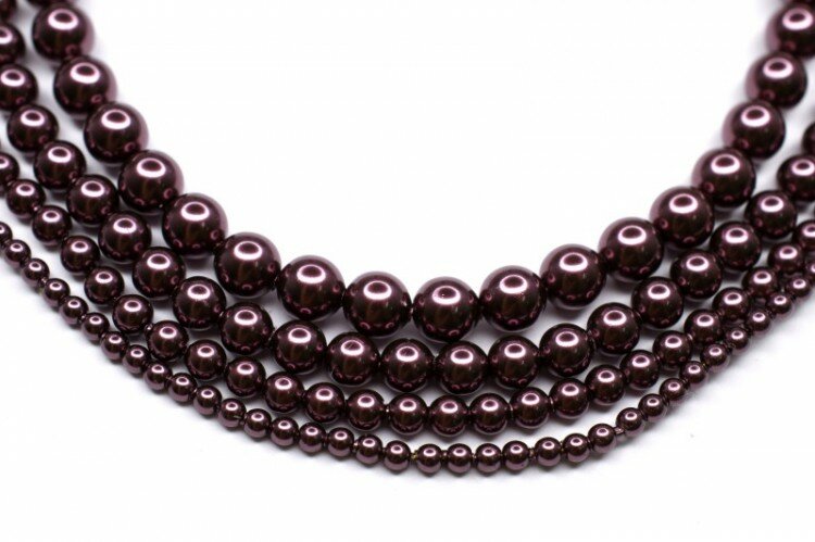 Жемчуг Swarovski 5810 #301 5мм Crystal Burgundy Pearl, 5810-5-301, 10шт