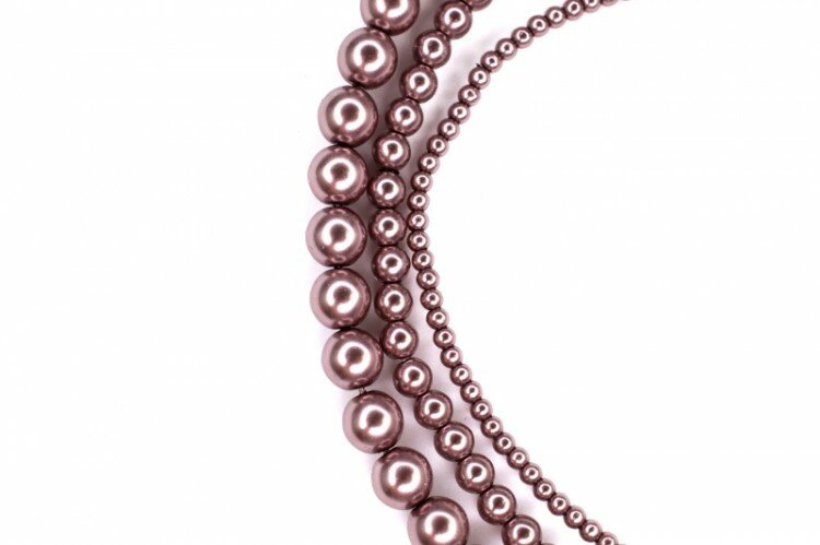 Жемчуг Preciosa, цвет 70029 коричневый, 4мм, 10шт