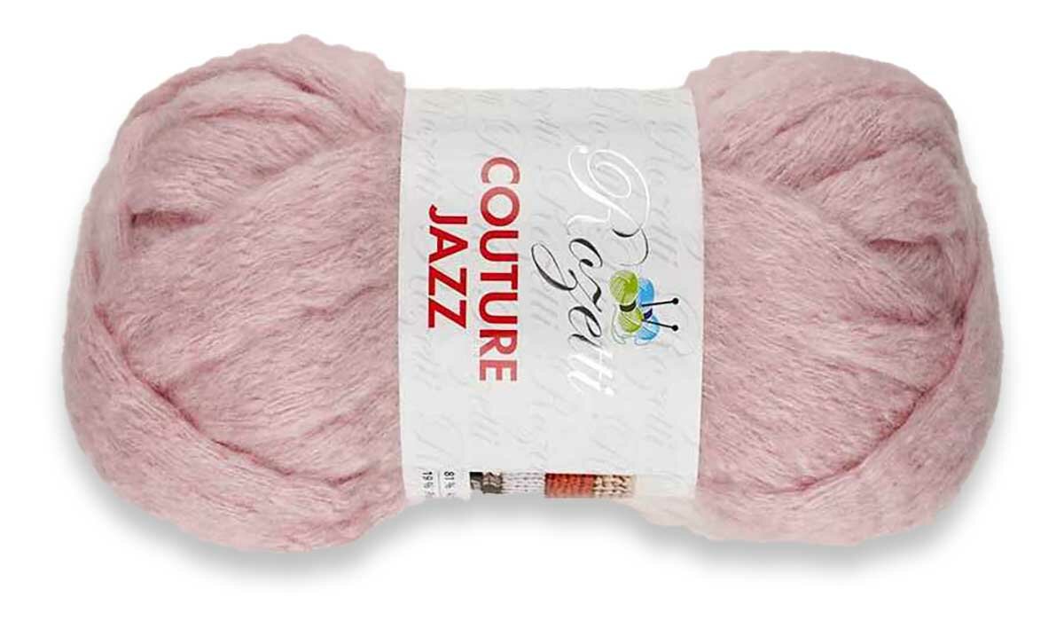 Пряжа Rozetti "Couture Jazz" акрил 81%, полиамид 19%, 100гр/15м (240-09 Сухая роза) 1 упаковка (3 мотка)