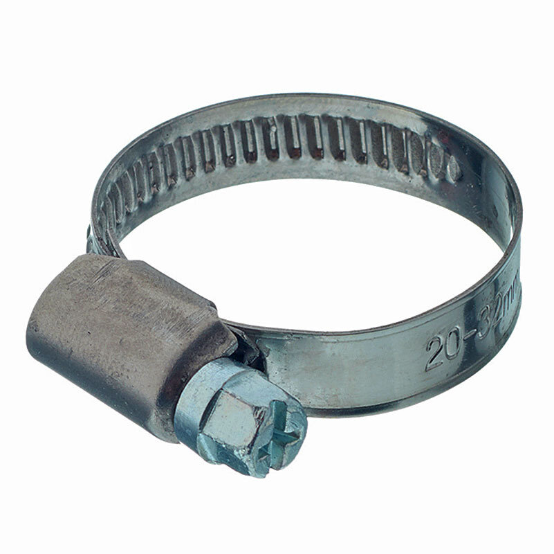 Хомут обжимной 20-32 мм нержавеющая сталь (20 шт.)