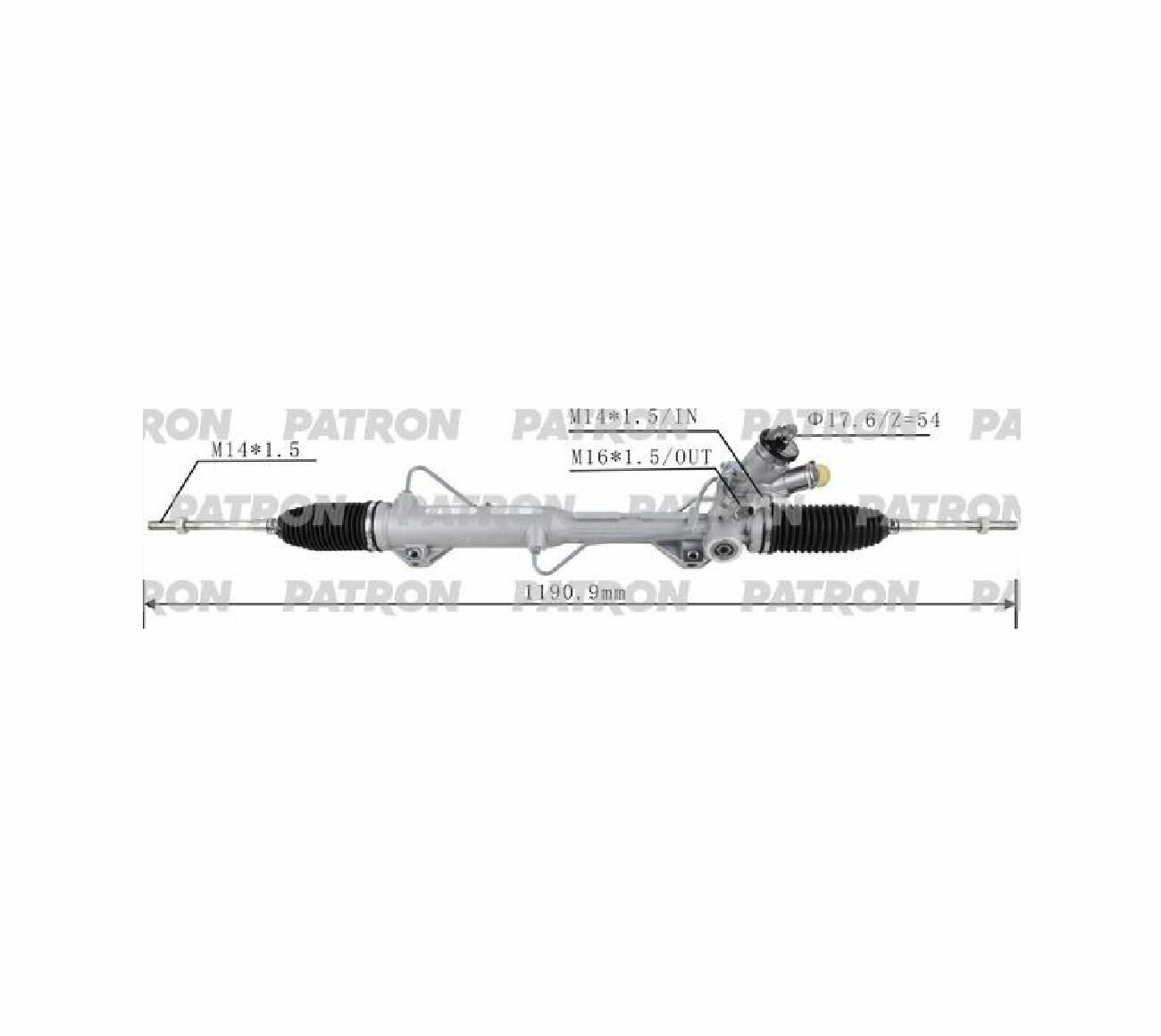 Рейка рулевая BMW E90 05- /X1 09-15 PATRON арт. PSG3068