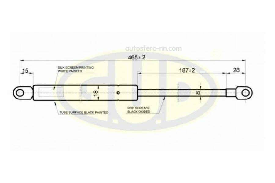 GUD GGS010111 Амортизатор капота