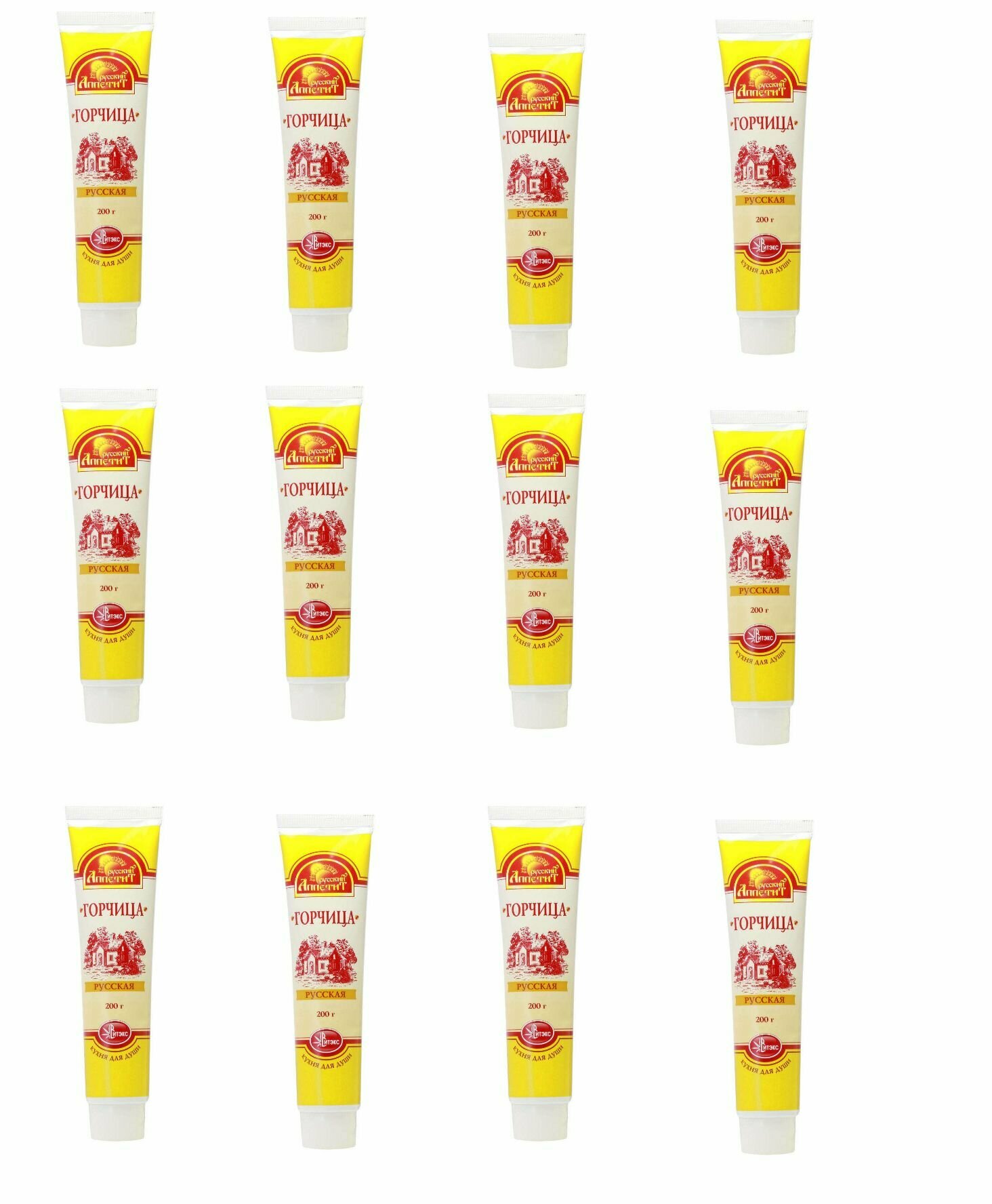 Русский аппетит Горчица Русская, 200 г - 12 шт.