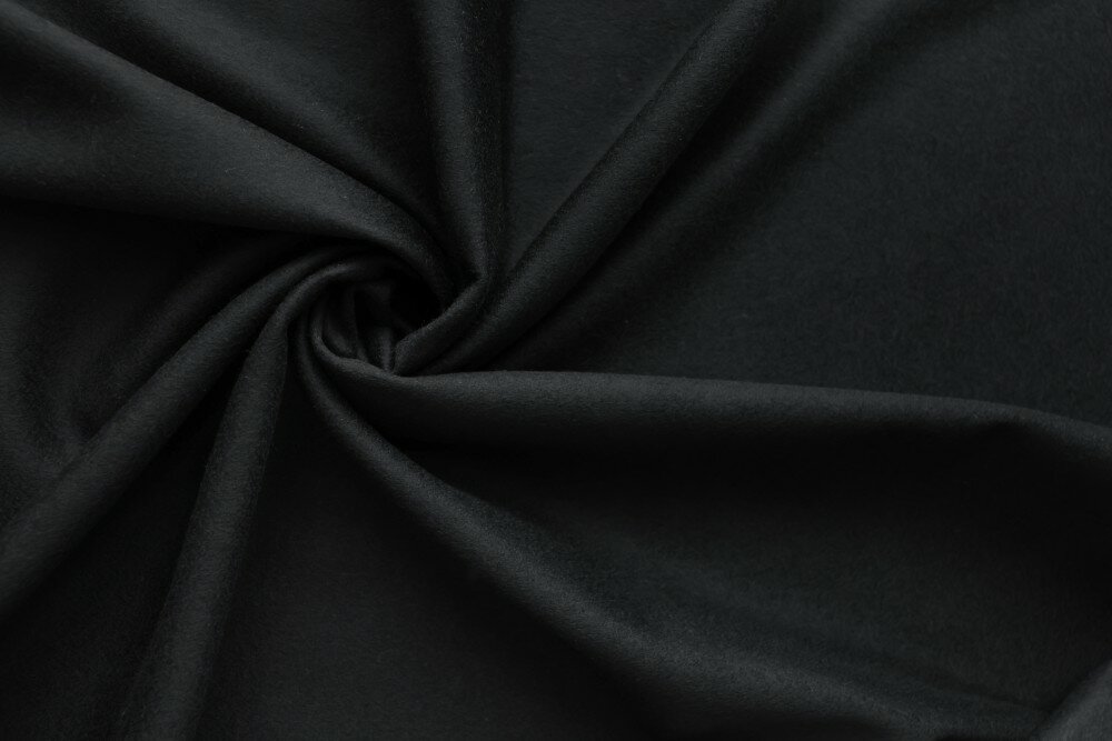 Ткань костюмный кашемир черного цвета, ширина 1.6 м