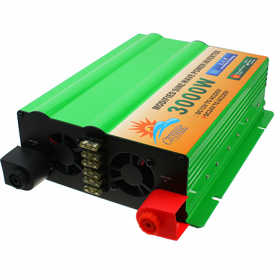 Инвертор 24/220V 3000, пиковая мощность 1500W Солнце