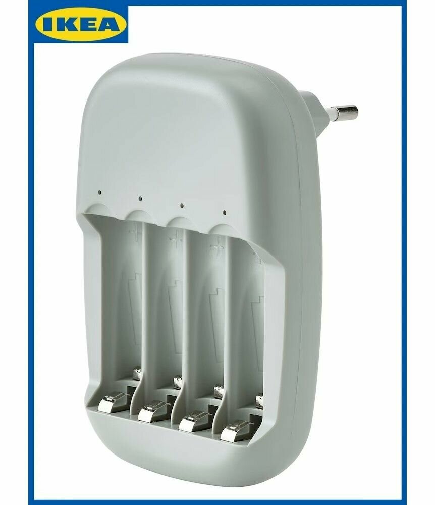 Зарядное устройство IKEA, для аккумуляторных батареек. STENKOL. Икеа стенколь