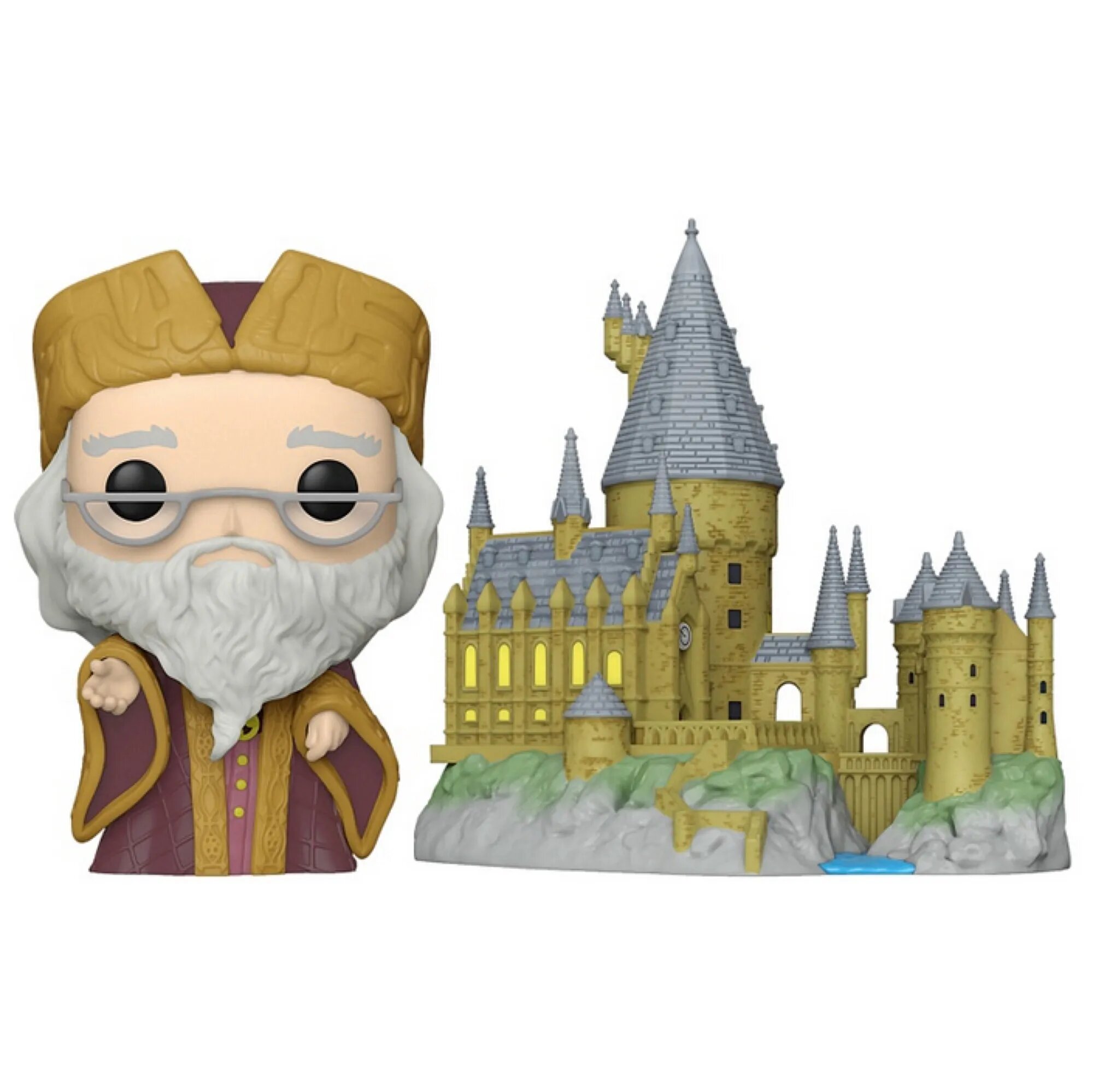 Фигурка Funko POP! Town Harry Potter - Albus Dumbledore with Hogwarts (27), 57369, 12 см