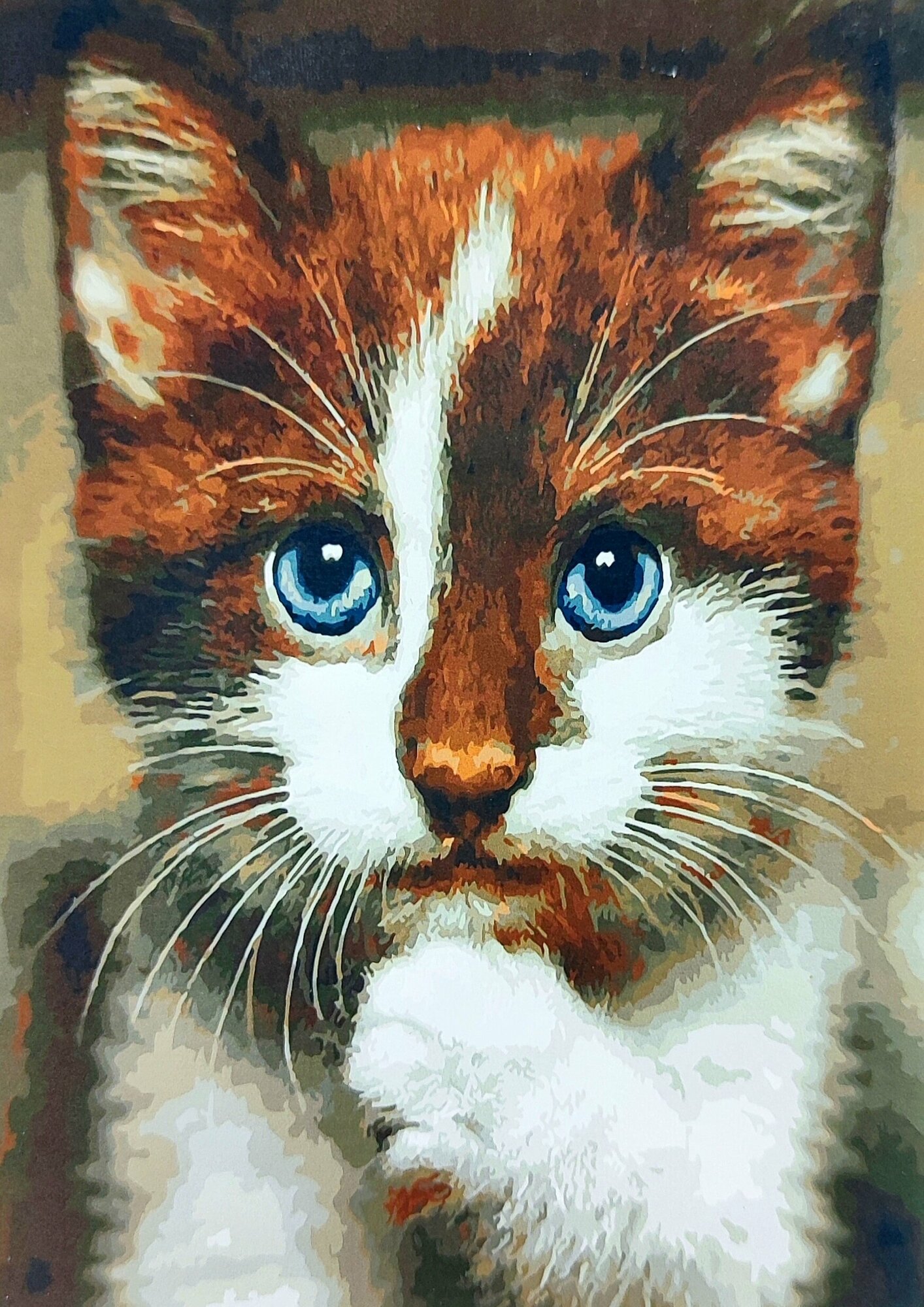 Картина по номерам Paintboy "Кот", акрил, 40x50 см, 28 цветов, кисти в комплекте