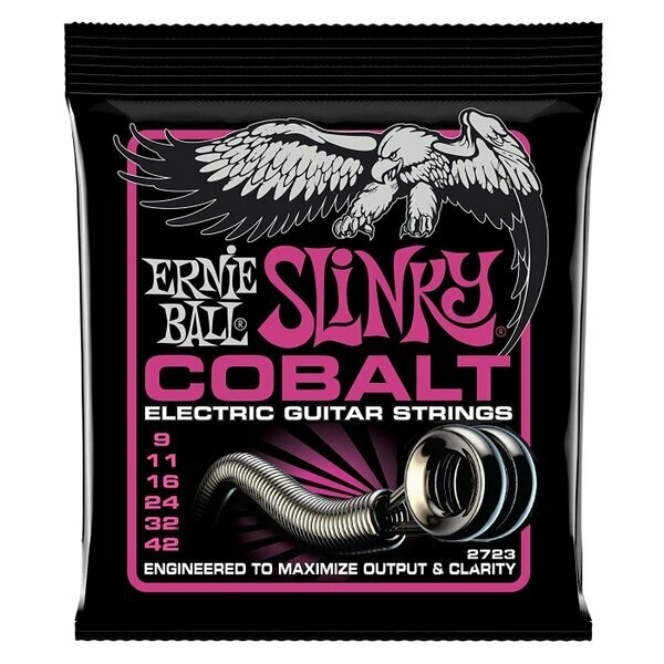 Струны для электрогитары Ernie Ball 2723 Cobalt Super Slinky 9-42