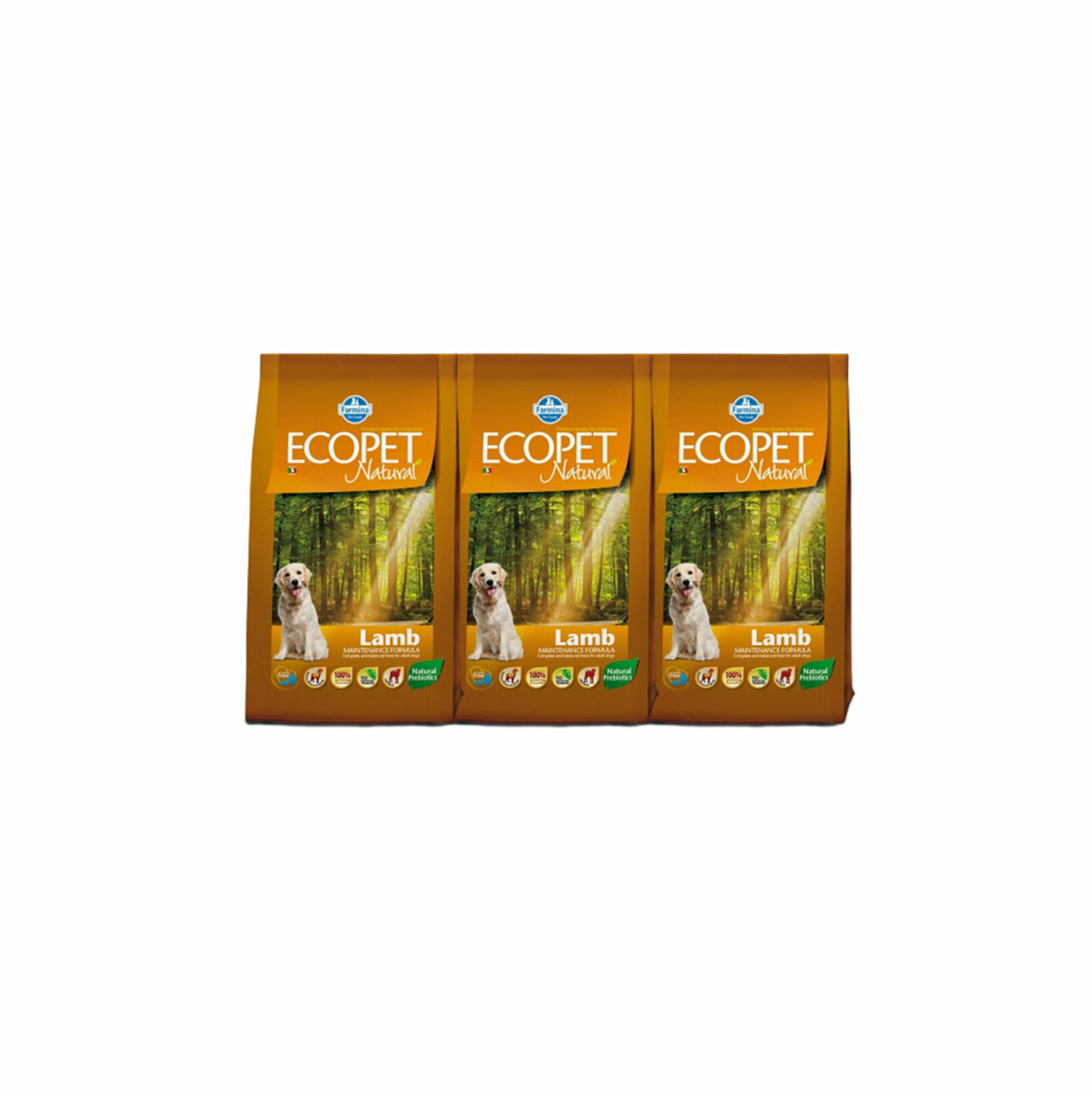 ECOPET ягненок 2,5 кг х 3 шт.