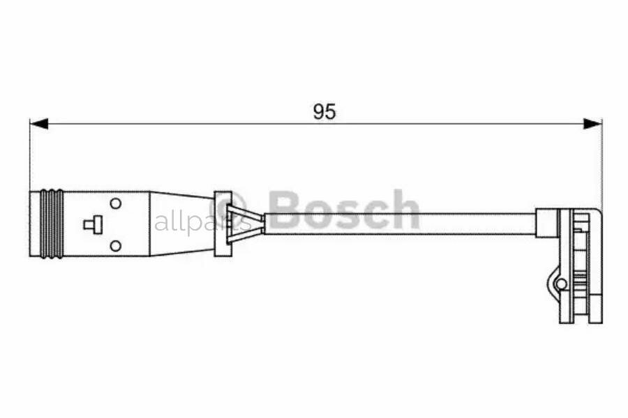 BOSCH 1987473036 датчик износа тормозных колодок задний!\ MB Sprinter 06>/Viano/Vito 03>, VW Crafter 06>