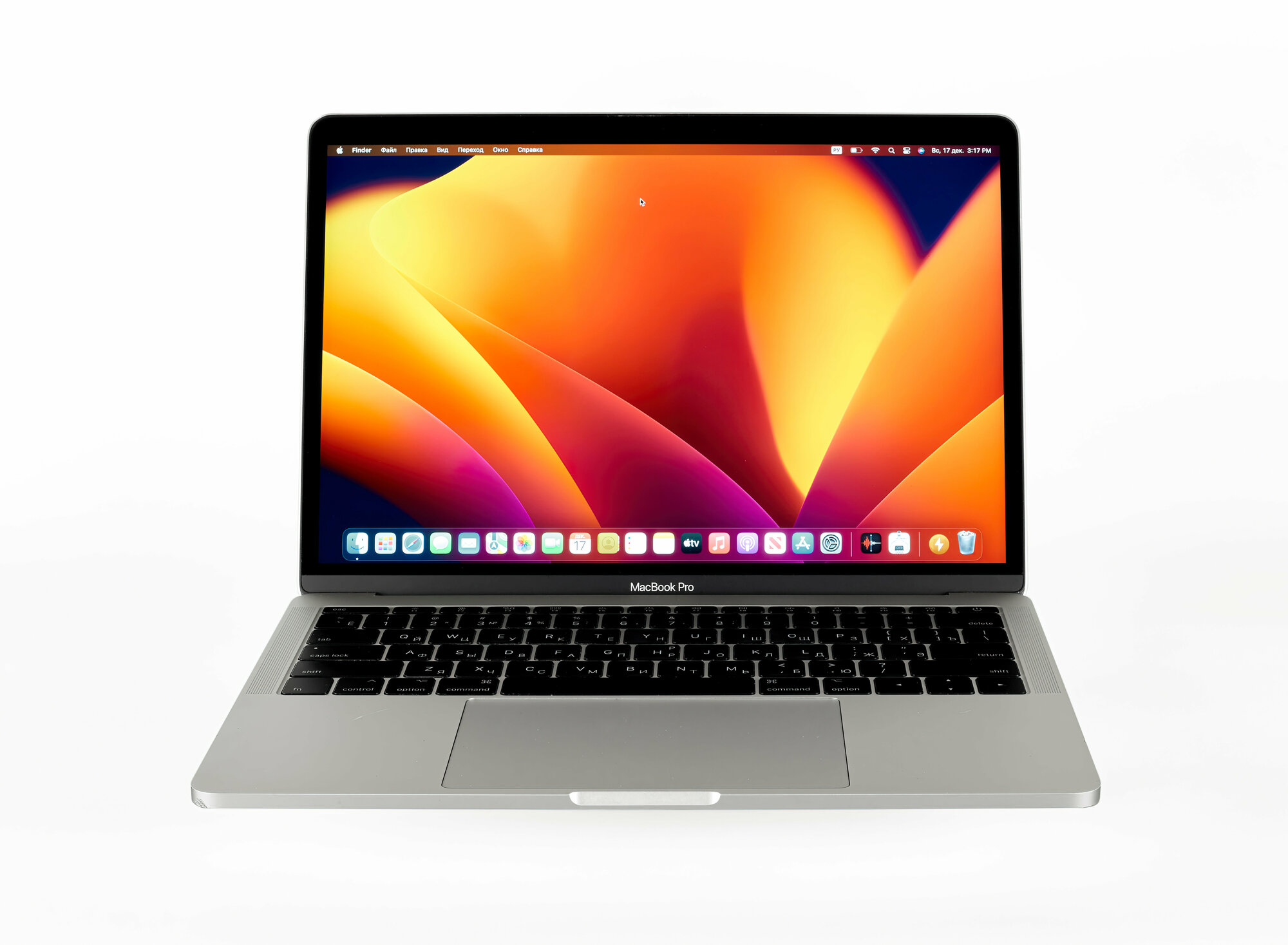 Ноутбук Apple Macbook Pro 13 Retina 2017 г (Производство 2017 г) Core i5 2.3Ггц 2 ядра / Оперативная память 16Гб / SSD 510Gb / Серебро Silver