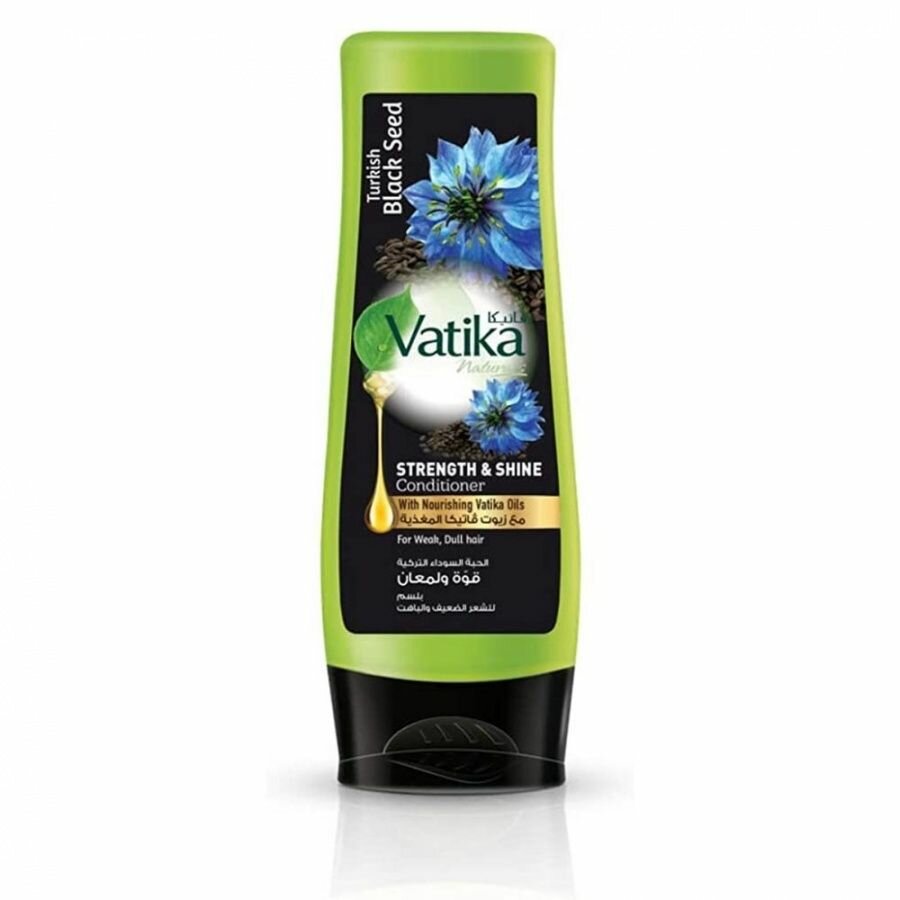 Dabur Кондиционер для волос Vatika, Naturals Black seed, блеск и сила, 400 мл