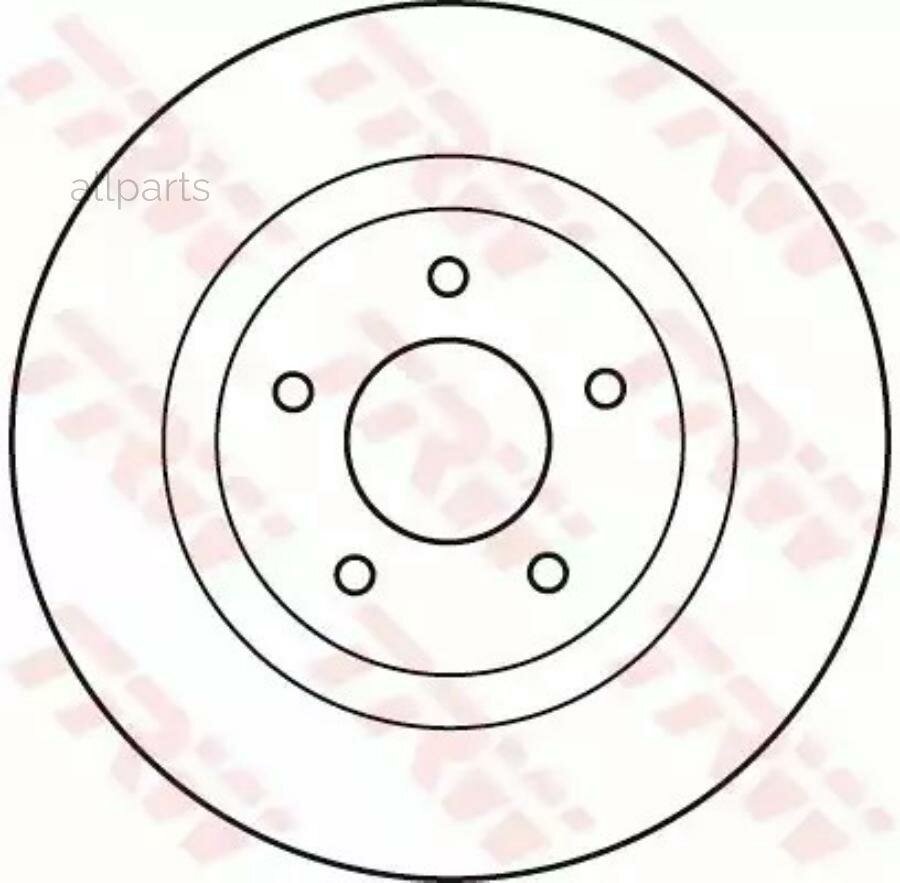 TRW DF4964 Диск торм. пер. NISSAN X-TRAIL T31, QASHQAI 07=>