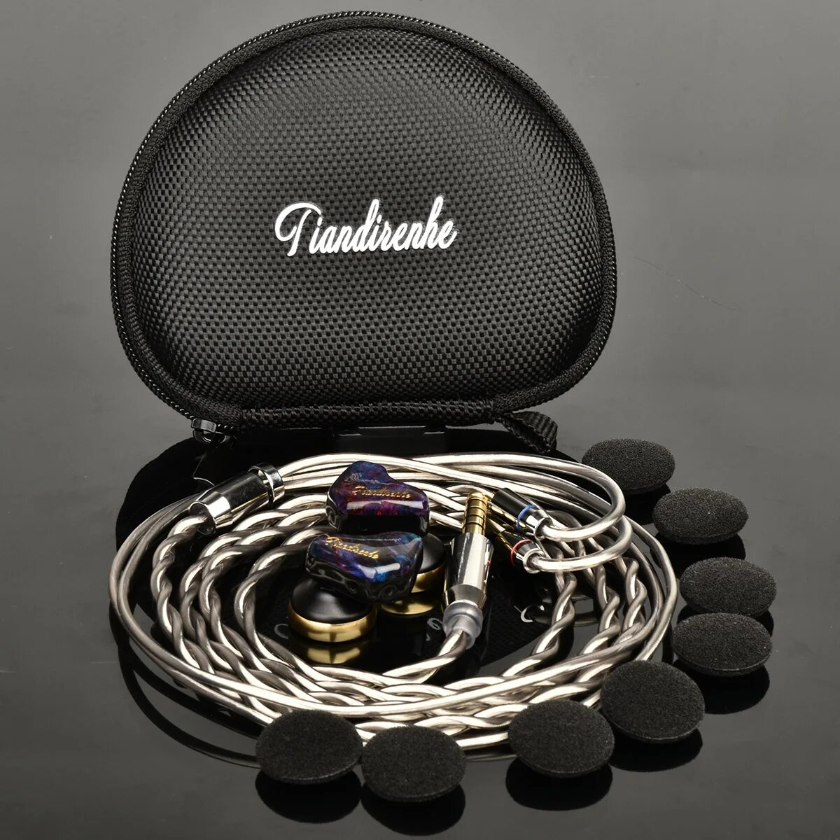 Tiandirenhe TD21 Hi-Fi наушники-вкладыши Wood and 4.4 cable