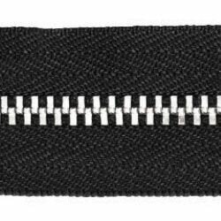 Молния металл Т.4 12 см 1/50 шт/черный/никель