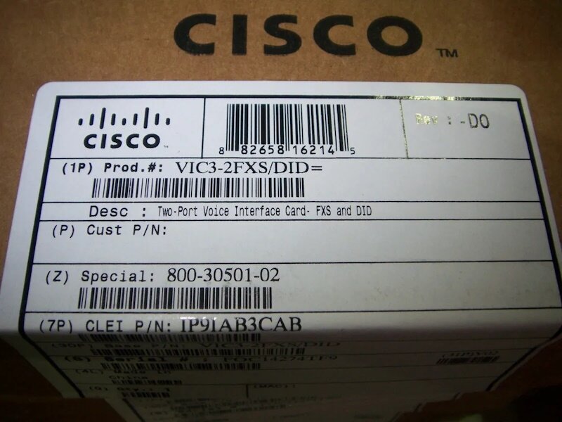 Cisco VIC3-2FXS/DID