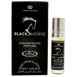 Масляные духи Al Rehab "BLACK HORSE" - 6мл / духи масляные мужские /