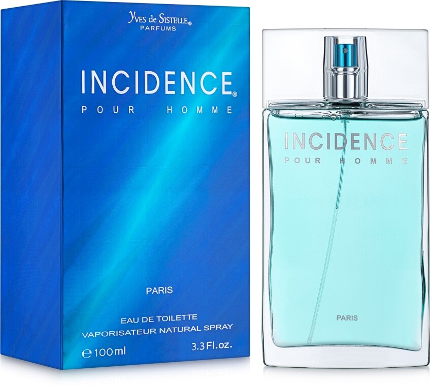 Туалетная вода Yves De Sistelle "Incidence pour Homme", 100мл, фужерная, водяная