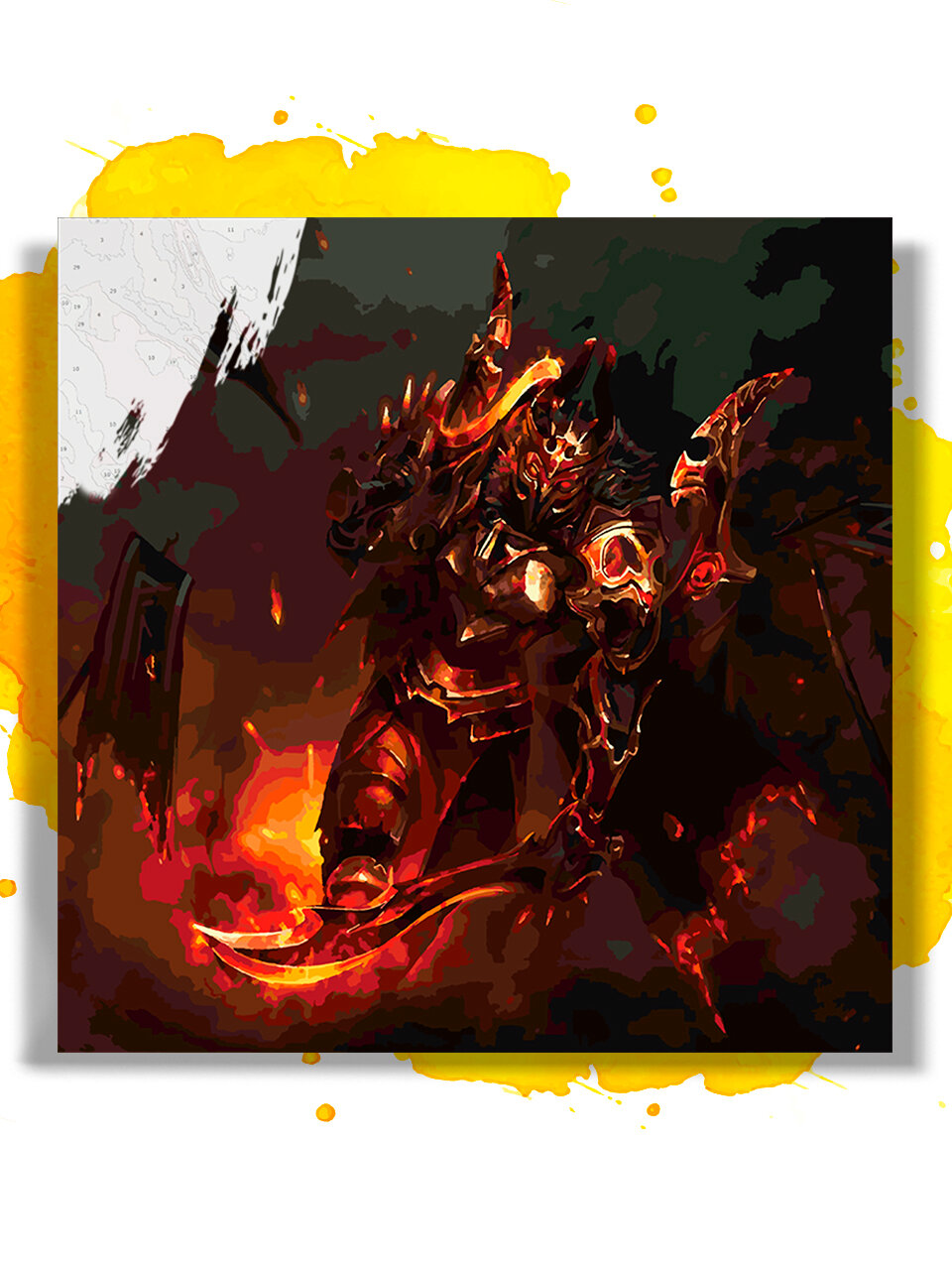 Картина по номерам на холсте Dota 2 - Legion Commander 2, 40 х 40 см