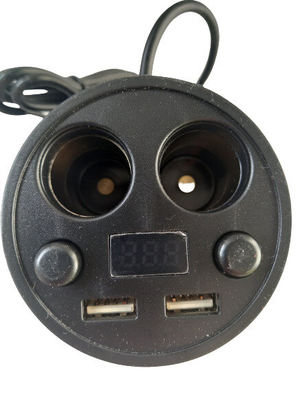 Автомобильное зарядное устройство для телефона / Быстрая зарядка/ зарядка для iphone / зарядка в прикуриватель / блок питания черный