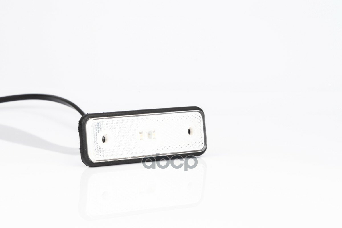 Фонарь габаритный белый LED 12-24В (102x36x17 расст меж креп болтами 70) (кабель 0,5 m) Fristom арт. FT004BLED