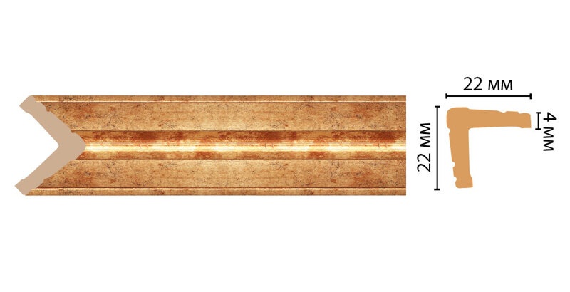 Уголок Decomaster 116S-552, 1шт (длина 2,4м)