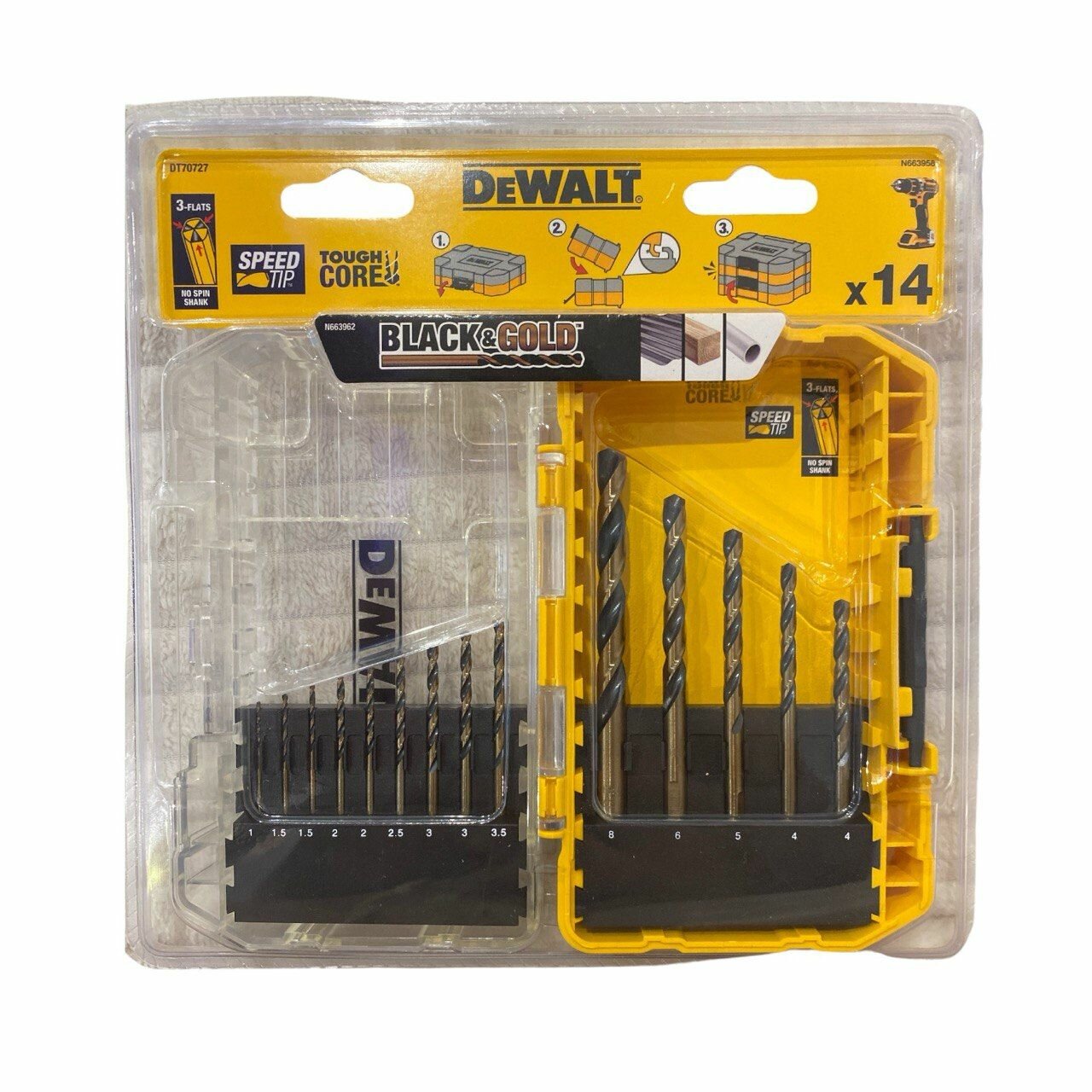 Набор сверл по металлу DeWALT DT70727-QZ