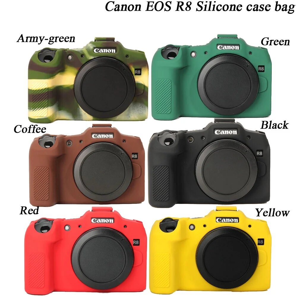 Силиконовый чехол для Canon R8 AYdgcam Yellow