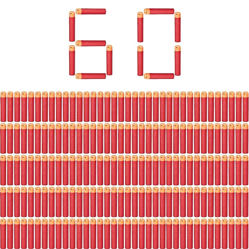 60 шт. Красные пули для Nerf